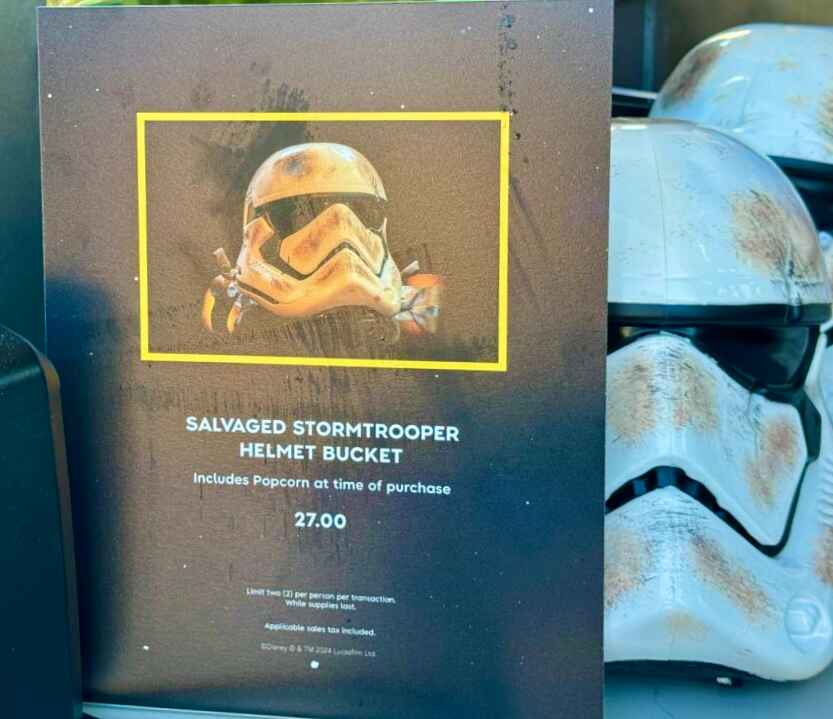 New Salvaged Stormtrooper Helmet Popcorn Bucket! - Mouse Ears Blog